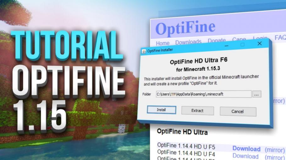 Optifine 1.15 100% Progress | Peatix